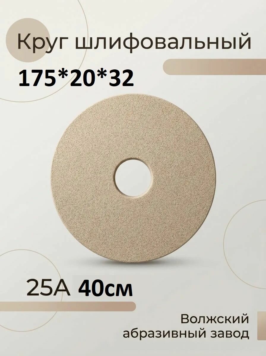 Круг шлифовальный 175*20*32 24А ПП 40см