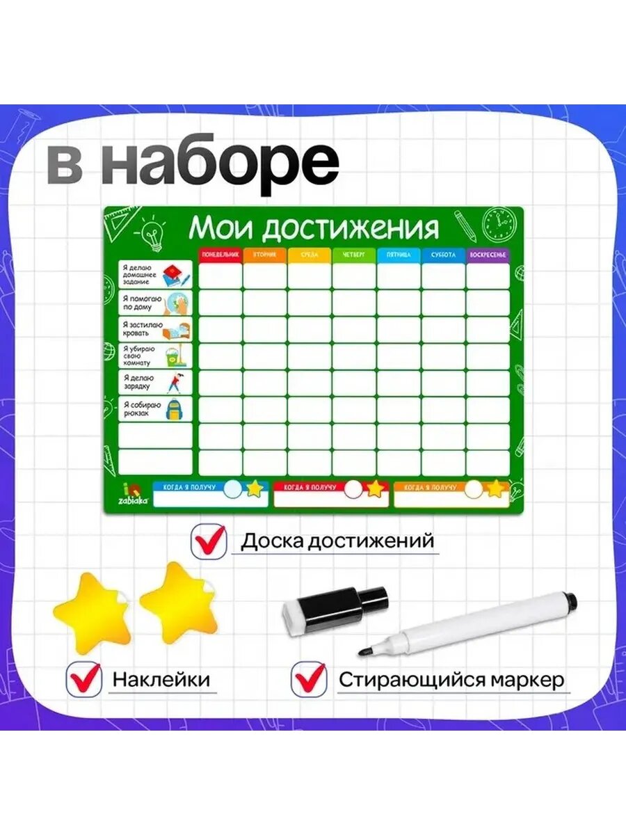 Мотивационная доска для детей: цели и планирование
