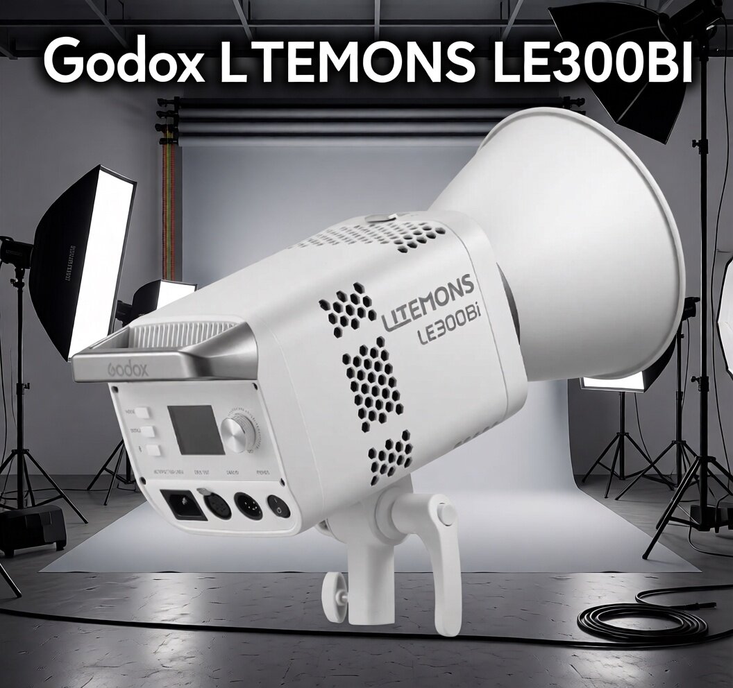 Осветитель Godox LE300Bi, светодиодный, 320W, CRI 98, 2800-6500К, байонет Bowens