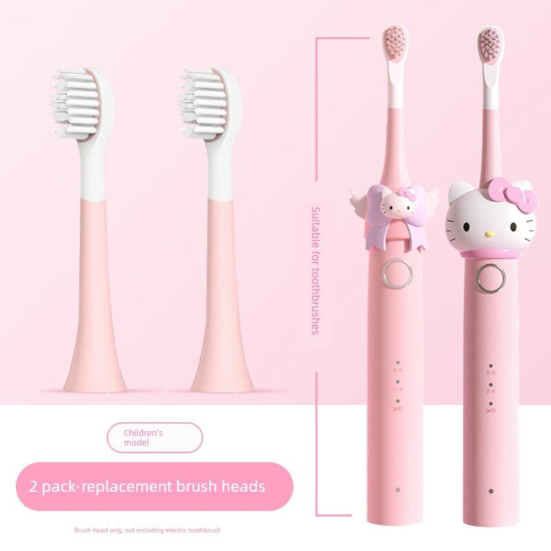 Сменная насадка для электрической зубной щетки Kuromi, модель Hello Kitty для взрослых и детей, насадка с мягкой