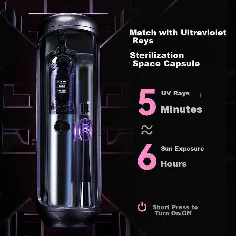 Электрическая зубная щетка JIMOK J6Pro Deep Space Blue с 365-дневным сроком службы и ультразвуковой очисткой
