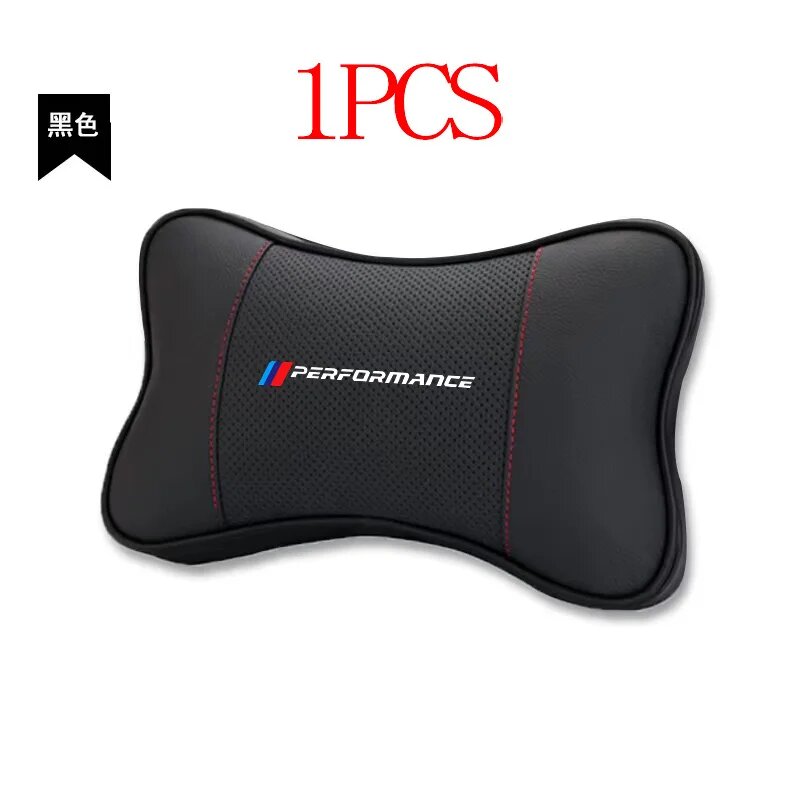 Подушка подголовник в авто BMW M Performance, черная, Z-P5