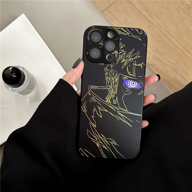Чехол Наруто для iPhone 16 Pro, черный