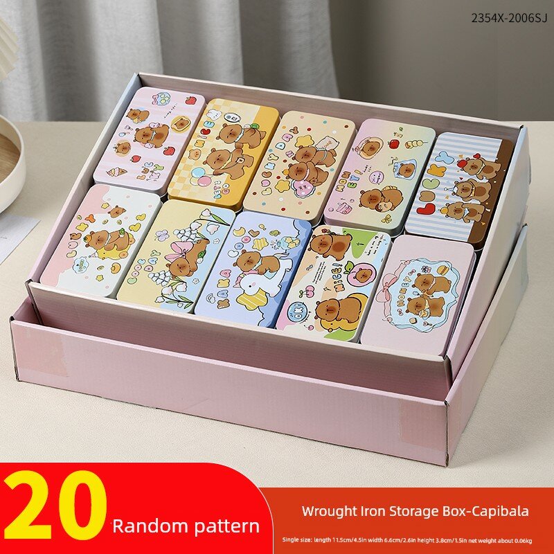 Коробки из тонкого металла в стиле крота - 20 шт. случайный рисунок для конфет и подарков
