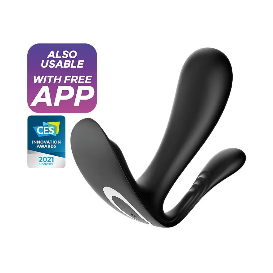 Вибратор Satisfyer Top Secret + вагинально-анальный с управлением через приложение