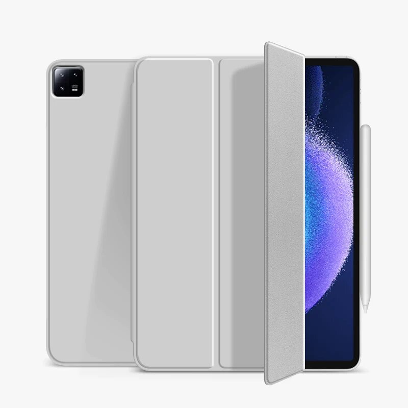 Магнитный двусторонний чехол для планшета Xiaomi Pad 8/8 Pro 11.2 дюймов, жемчужно-серый