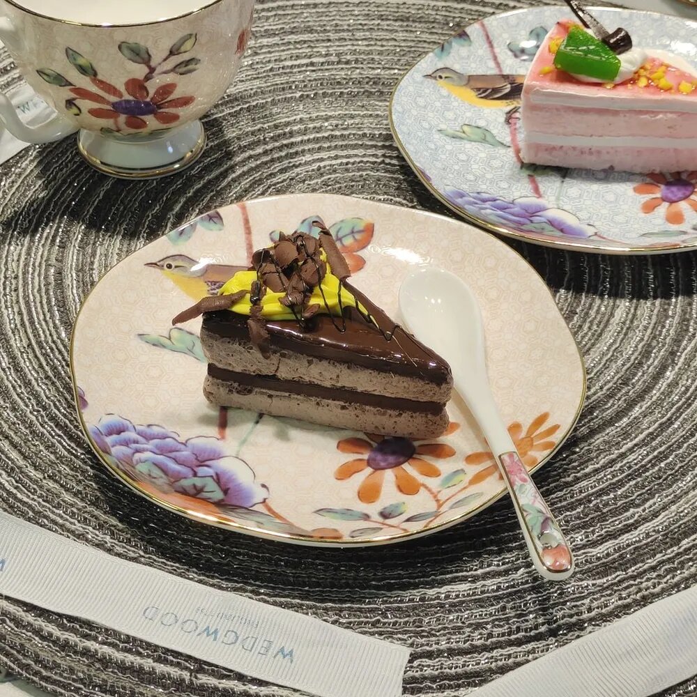 Wedgwood чашки кофейные 4 шт 200 мл птицы из костяного фарфора с ложками — фото 1