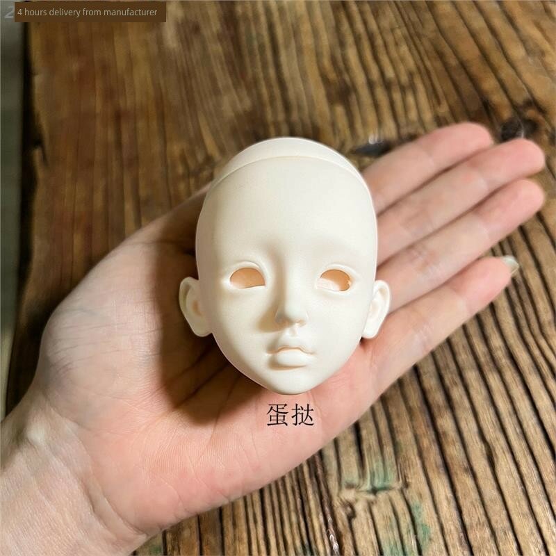 Голова куклы из винила Clay Workshop, 6-дюймовая, в реалистичном стиле MJD, с макияжем, лысой головой, открывающейся