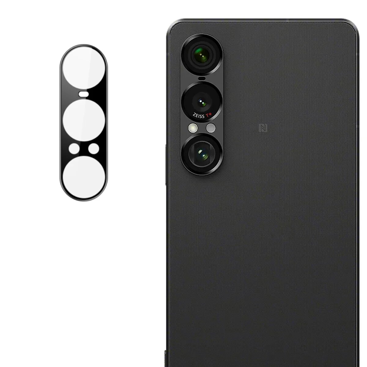 Для Sony Xperia 1 VII стекло объектива IMAK черная версия стеклянная пленка для линз