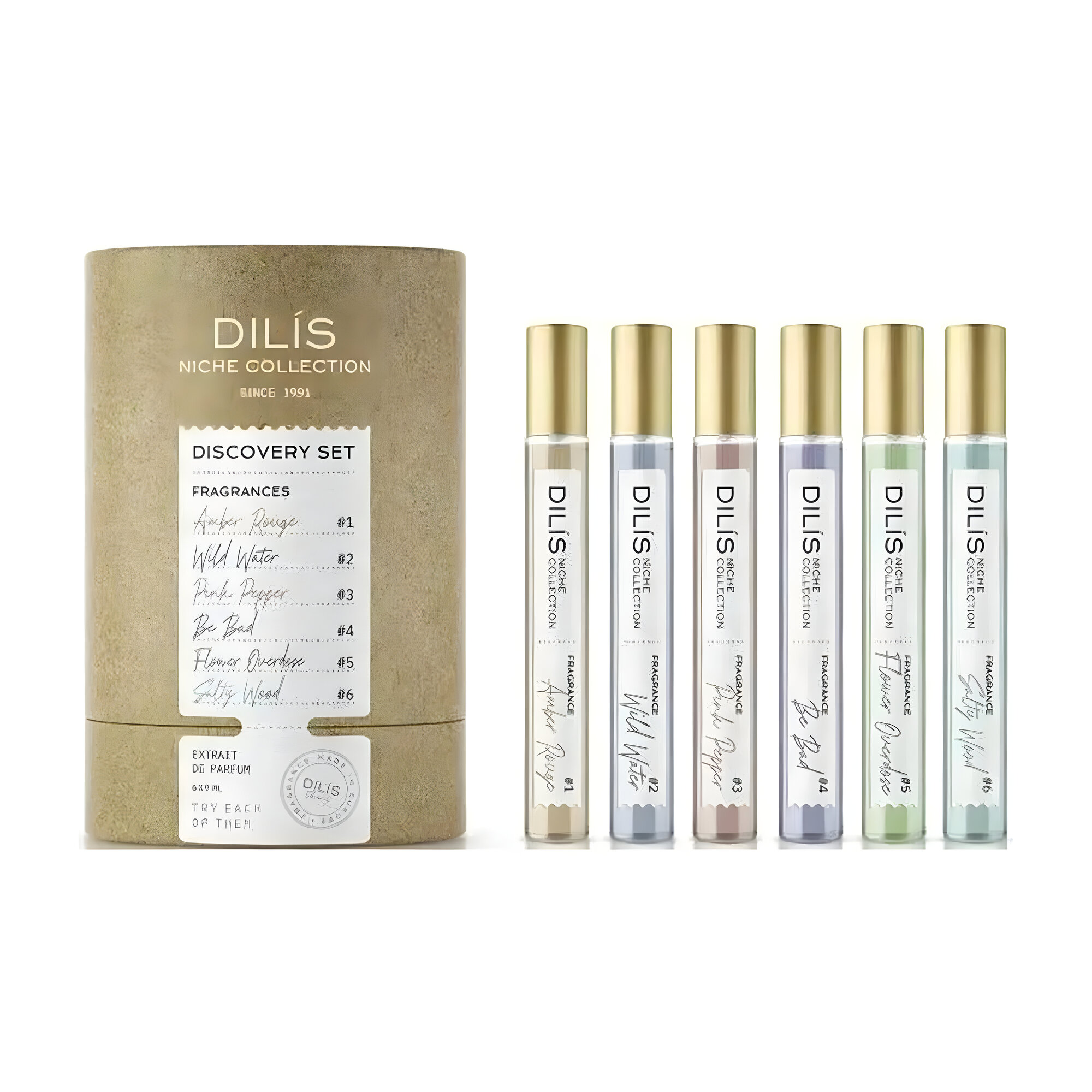 DILIS NICHE COLLECTION Парфюмерный набор "Dilis Niche Collection" (6шт (1,2,3,4,5,6) х 9мл)