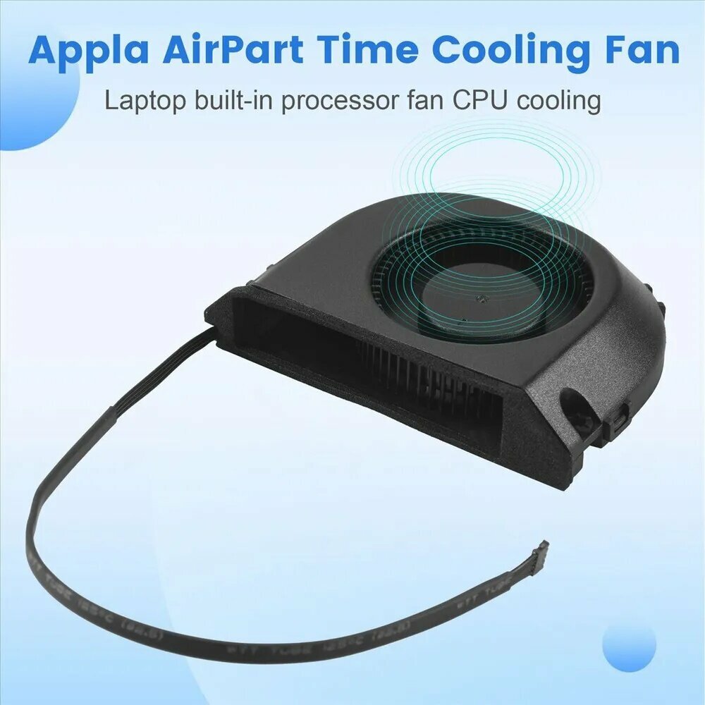 Вентилятор охлаждения для компьютера Apple AirPort Time Capsule A1521 A1470 ME177 DC12V (черный)