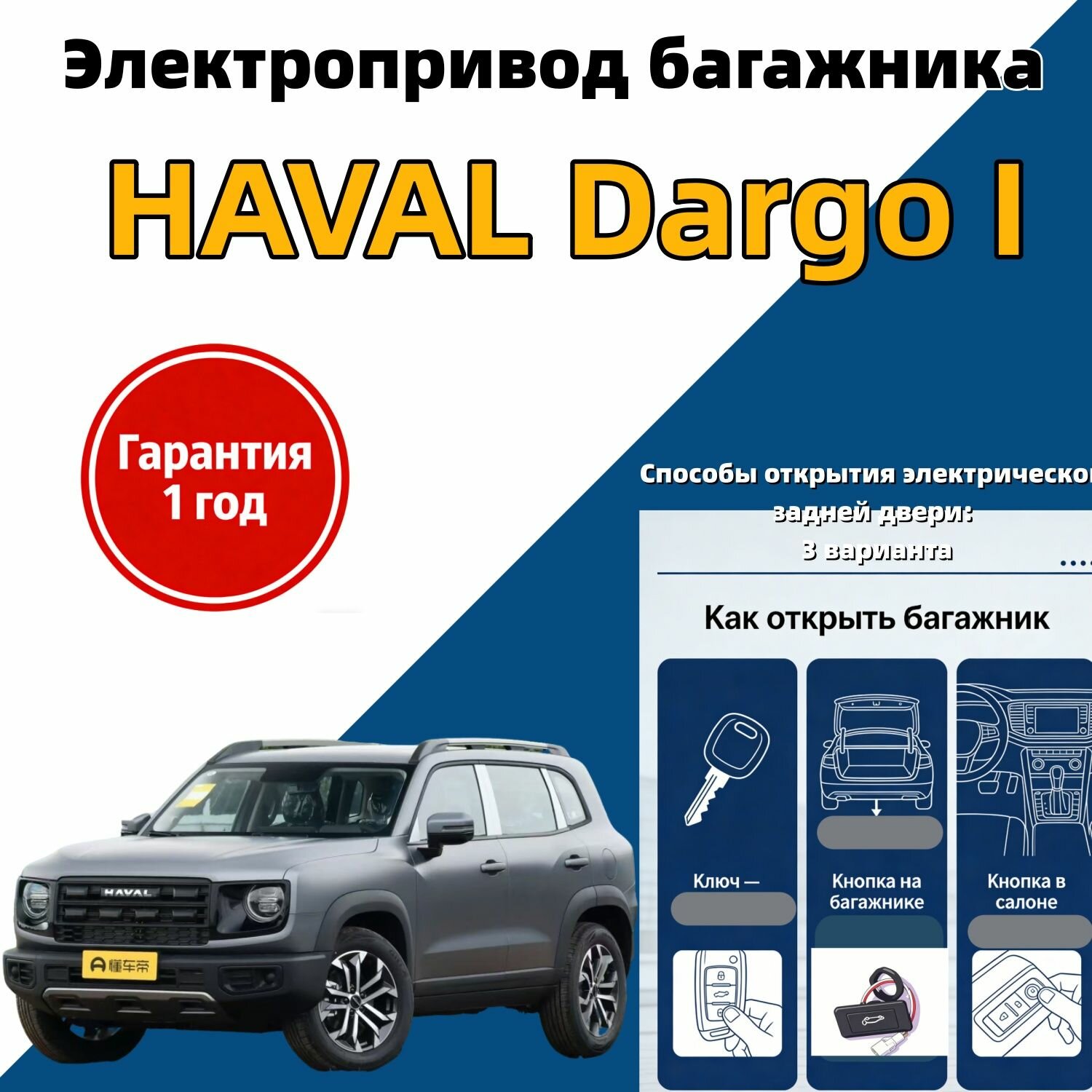 Электропривод багажника haval dargo