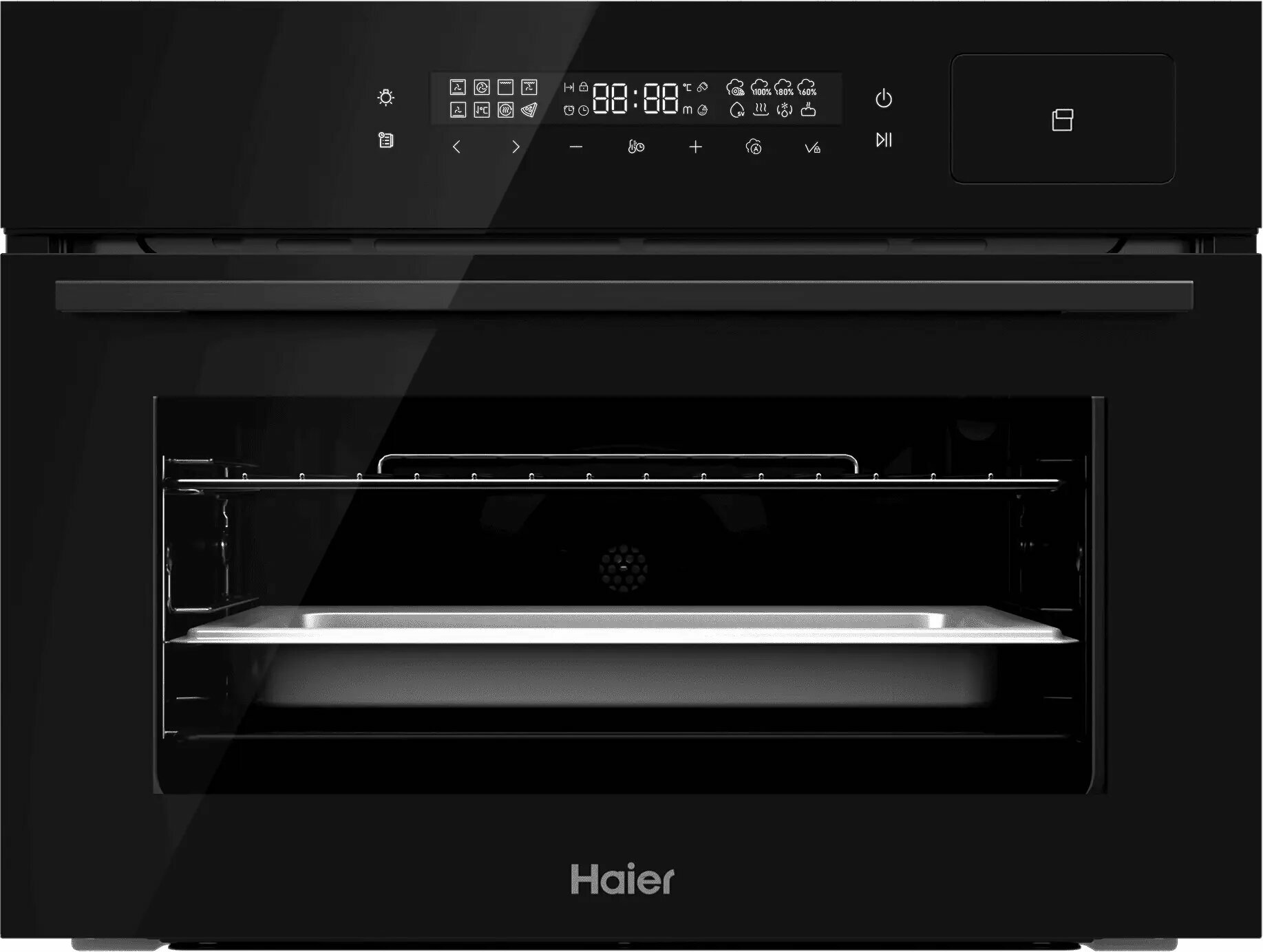 Электрический духовой шкаф Haier HOS-F5CVN8GB, 47 литров, парогенератор