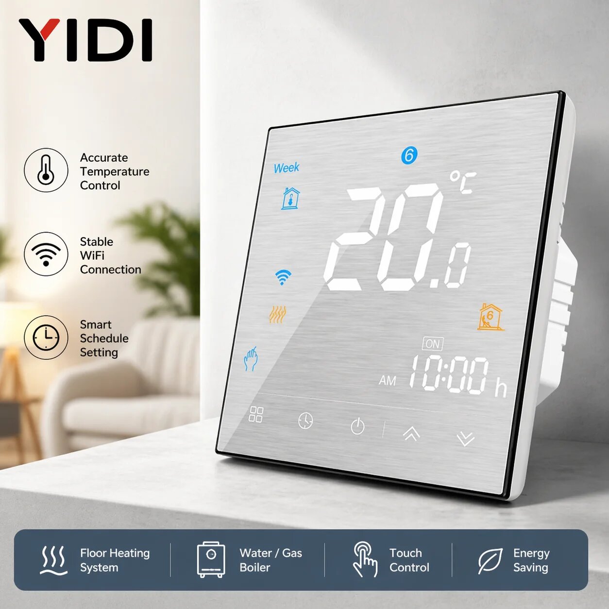 Умный термостат YIDI GCLZ ZigBee для котла