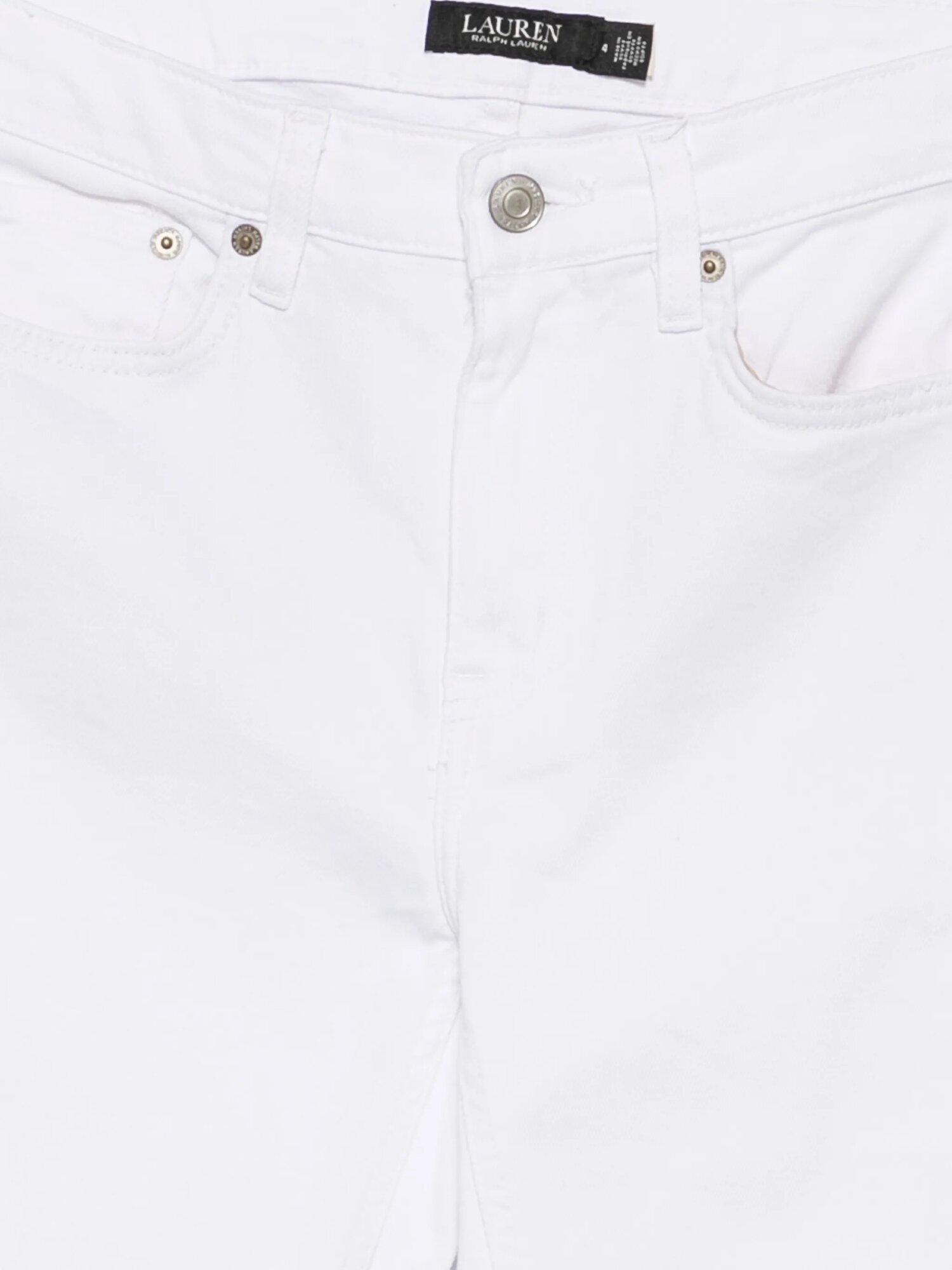 Джинсы Lauren Ralph Lauren Flared jeans, размер 8, бежевый/белый — фото 1