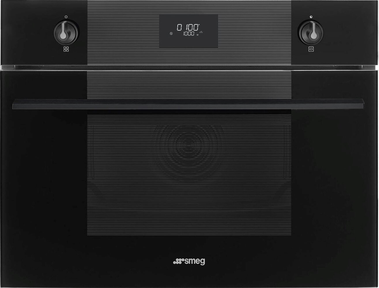 Духовой шкаф Smeg SO4102M1B3, электрический, ЖК-дисплей, гриль, 40 л, высота 45,8 см