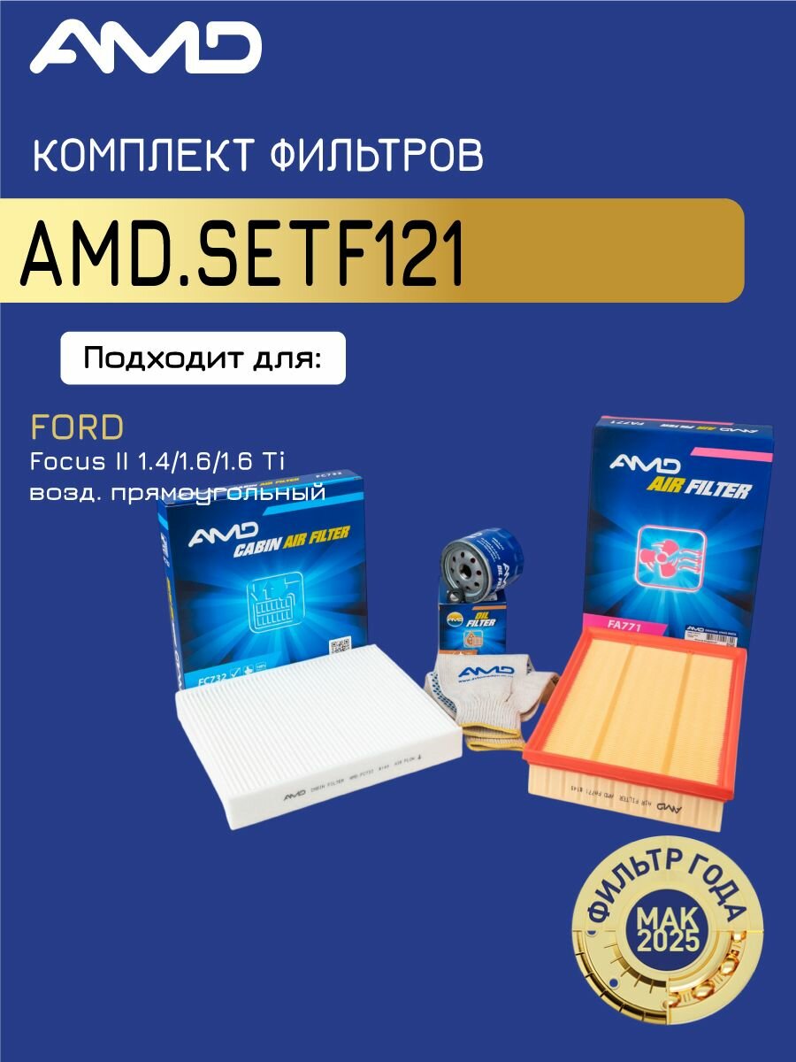Комплект фильтров Форд Фокус 2 1.4