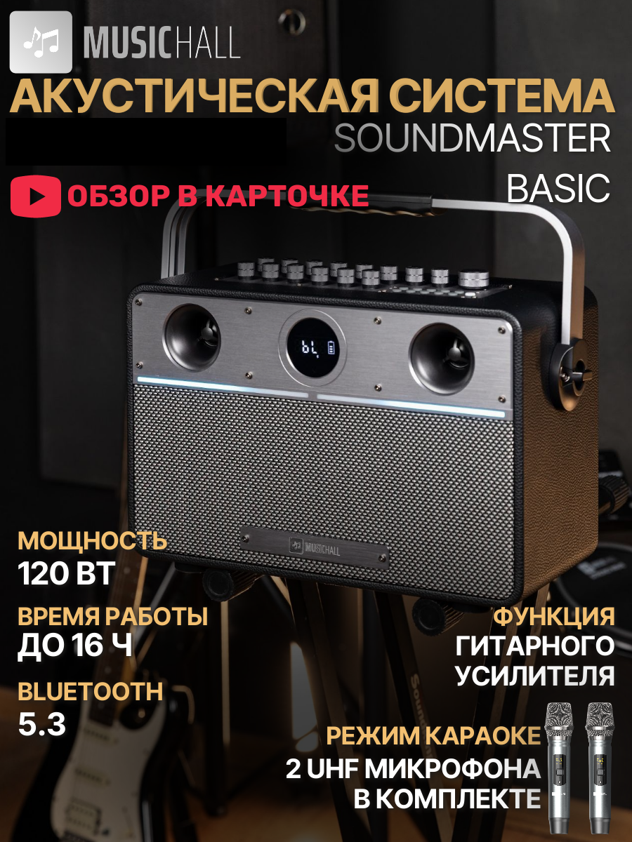 Портативная акустическая система MusicHall SoundMaster Basic