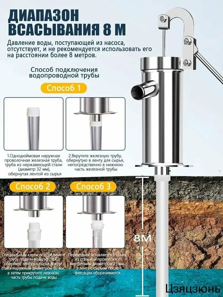 Колодезный насос,8м — фото 1