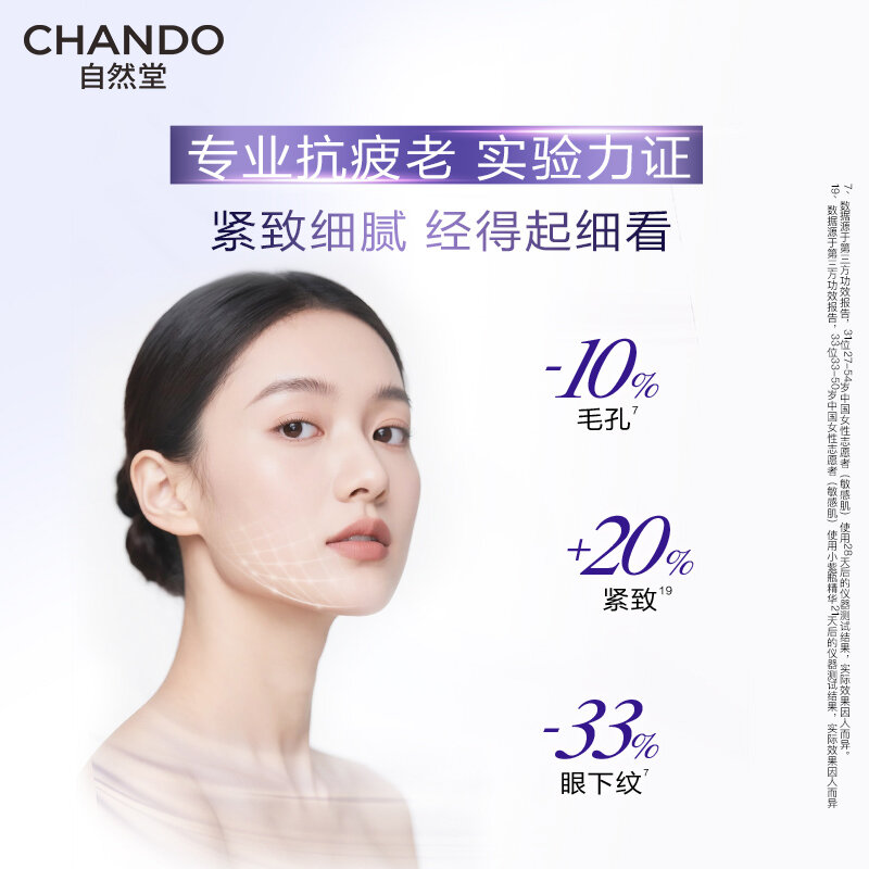 Сыворотка для лица унисекс CHANDO Шестое Поколение Маленькая Фиолетовая Бутылочка Жидкая Эссенция 5714593