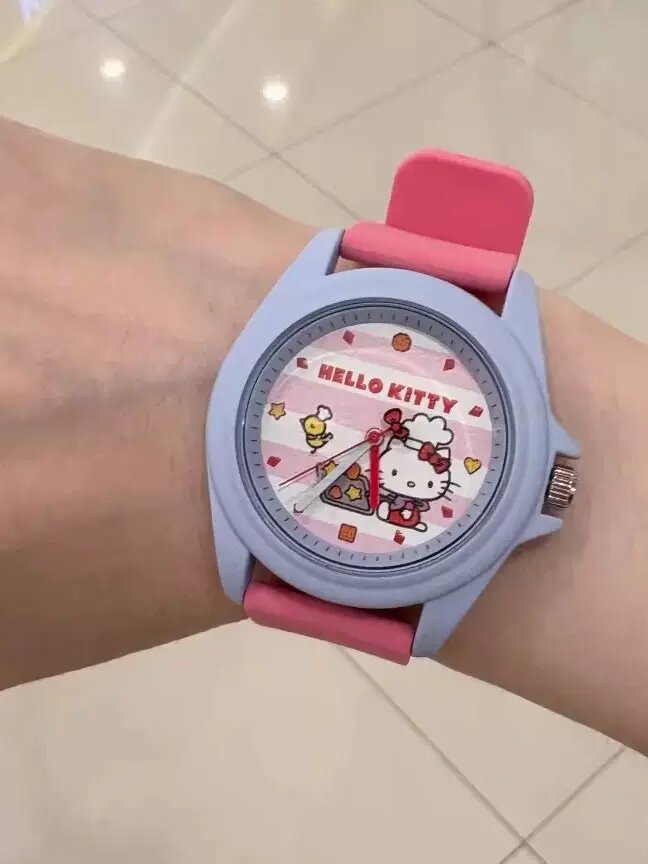 В наличии: Набор часов Sanrio Hello Kitty из серии Fun Time для детей, подарочная коробка-сюрприз KT, подарок на день