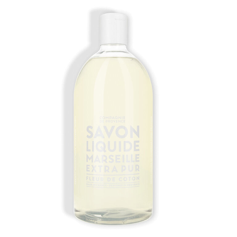 COMPAGNIE DE PROVENCE Cotton Flower Liquid Marseille Soap Мыло Франция 1000 мл