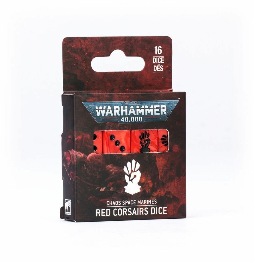 Набор шестигранных кубиков Warhammer 40000: Red Corsairs Dice Set