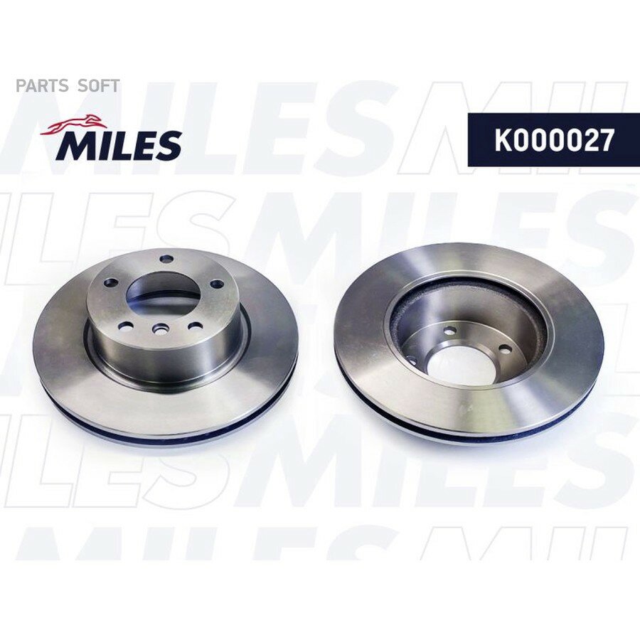 MILES K000027 Диск тормозной BMW 1 E81/E87/3 E90 1.6/2.0 04- передний вент. D=292мм. ()