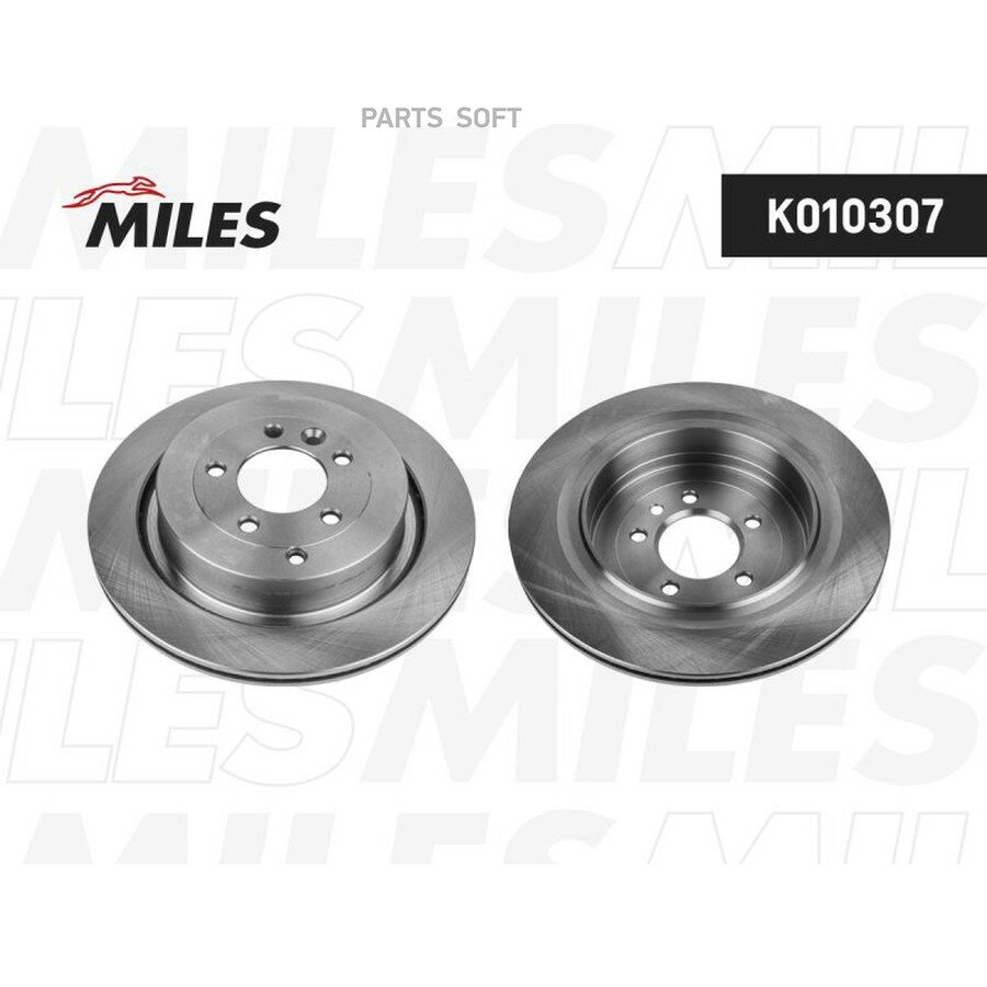 MILES K010307 Диск тормозной LAND ROVER DISCOVERY 04-/RANGE ROVER 05-/SPORT 05- задний ()