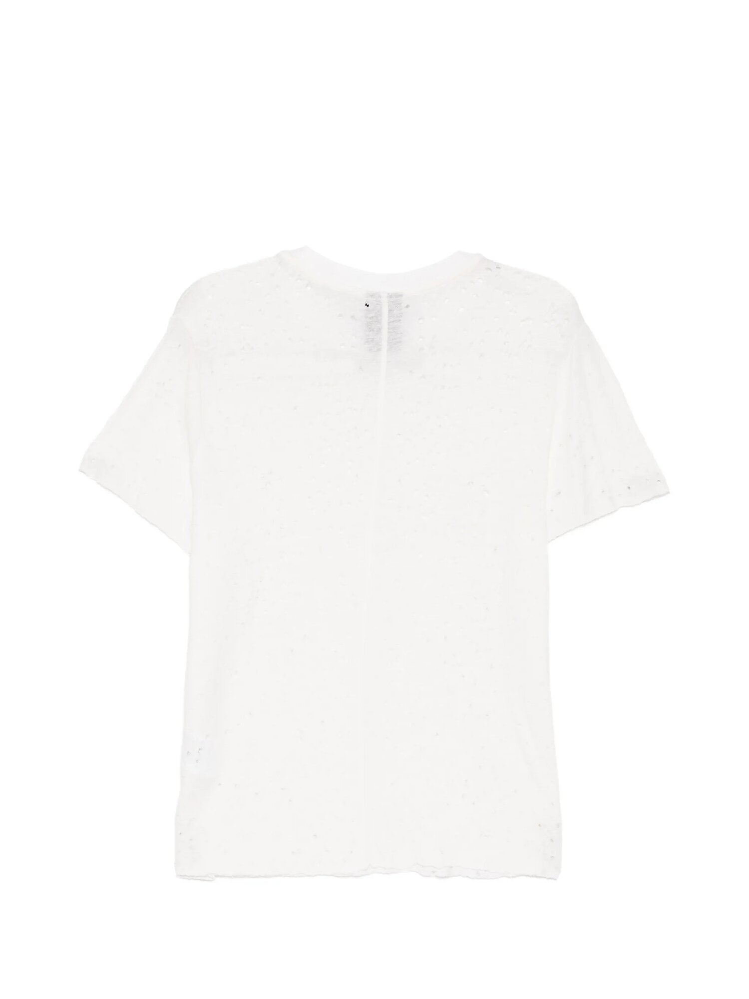 Футболка thom/krom Distressed-effect T-shirt, размер 42, бежевый/белый — фото 1