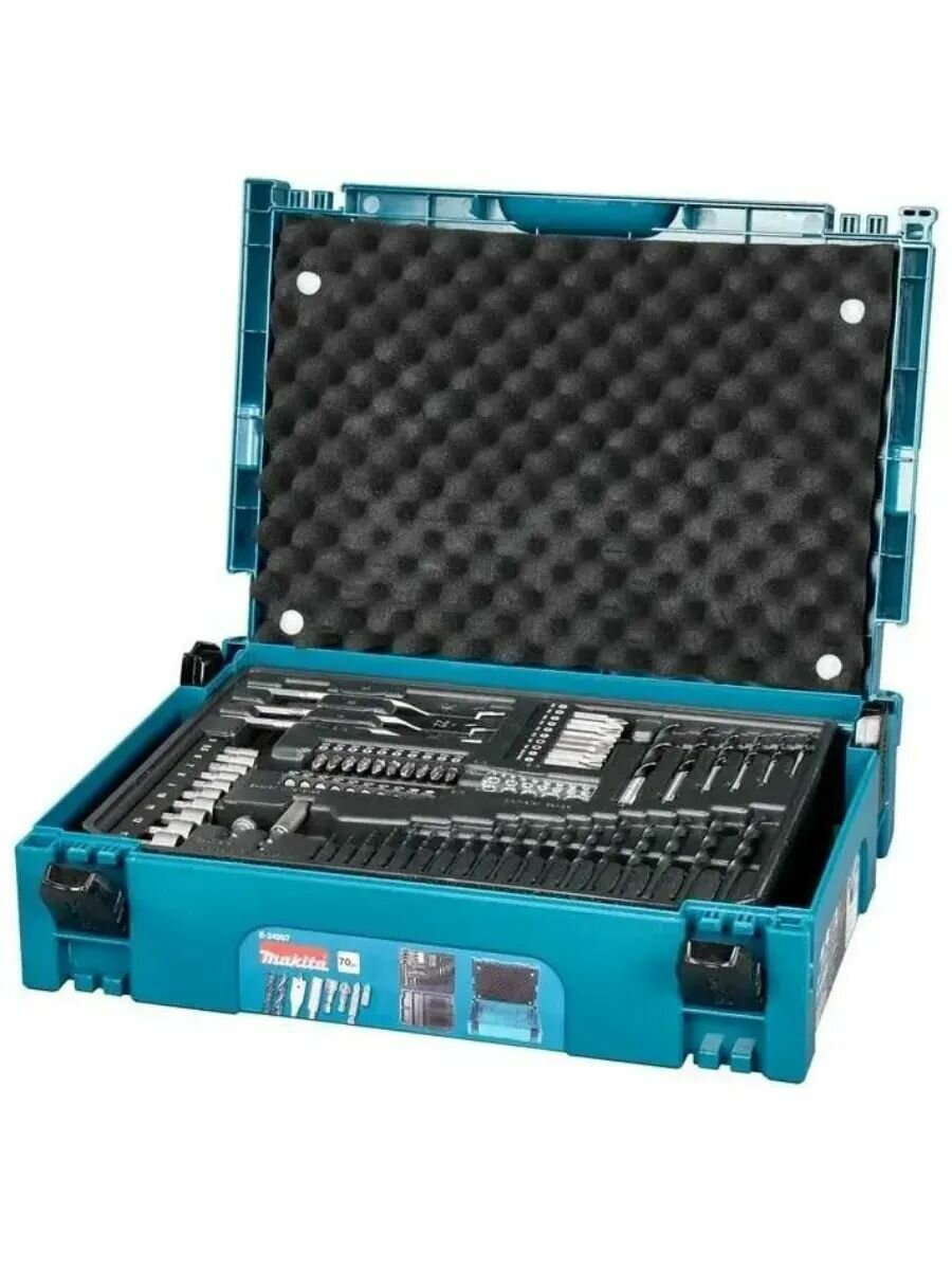 Набор бит и сверл Makita Makpac E-24907, 70 шт, биты/сверла, кейс