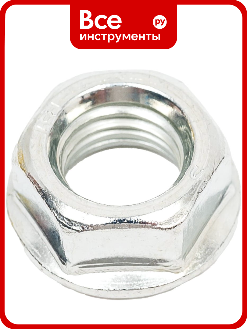 Фланцевая гайка STEELREX DIN 6923, цинк, М12, 30 шт. 0224012000B400003032, обширная