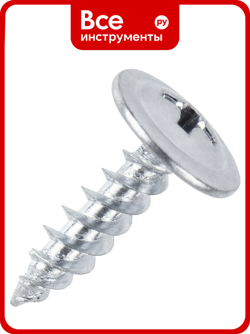 Усиленный саморез FastenPro ШСММ 4,2x16 1000 шт, FP-пл. конт 1150 мл, 1150 м, закаленная сталь, оцинкованное покрытие