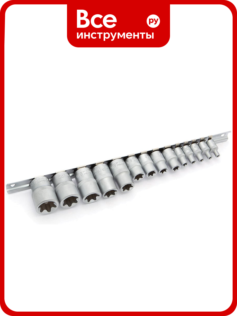 Набор, Дело, головок Дело Техники TORX 1/4", 3/8", 1/2", 14шт. 623714, хромванадиевой стали, предметов