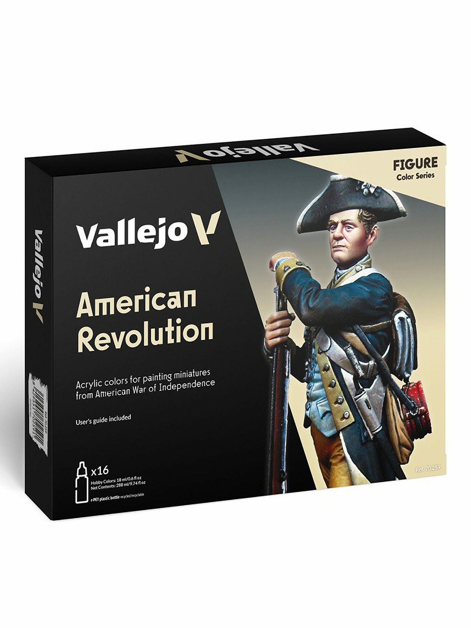 Набор акриловых красок Vallejo серии Model Color - American Revolution 70259, 16 шт по 18 мл