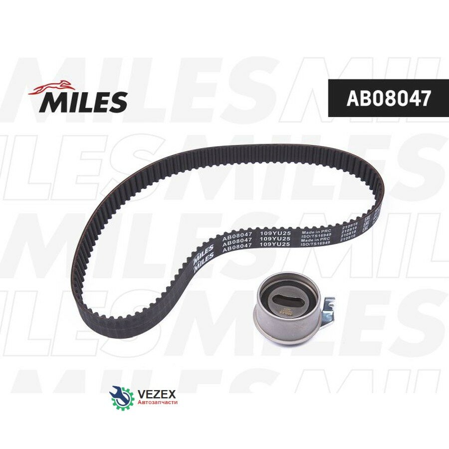 MILES AB08047 Комплект ремня ГРМ MITSUBISHI COLT/LANCER/SPACE STAR 1.3/1.6 95- AB08047