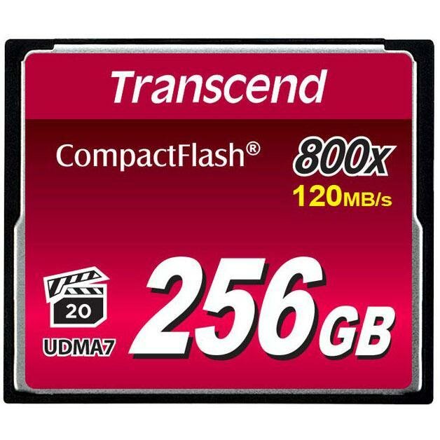 Карта памяти Compact Flash 256GB Transcend 800x UDMA-7 TS256GCF800 120 МБ/с