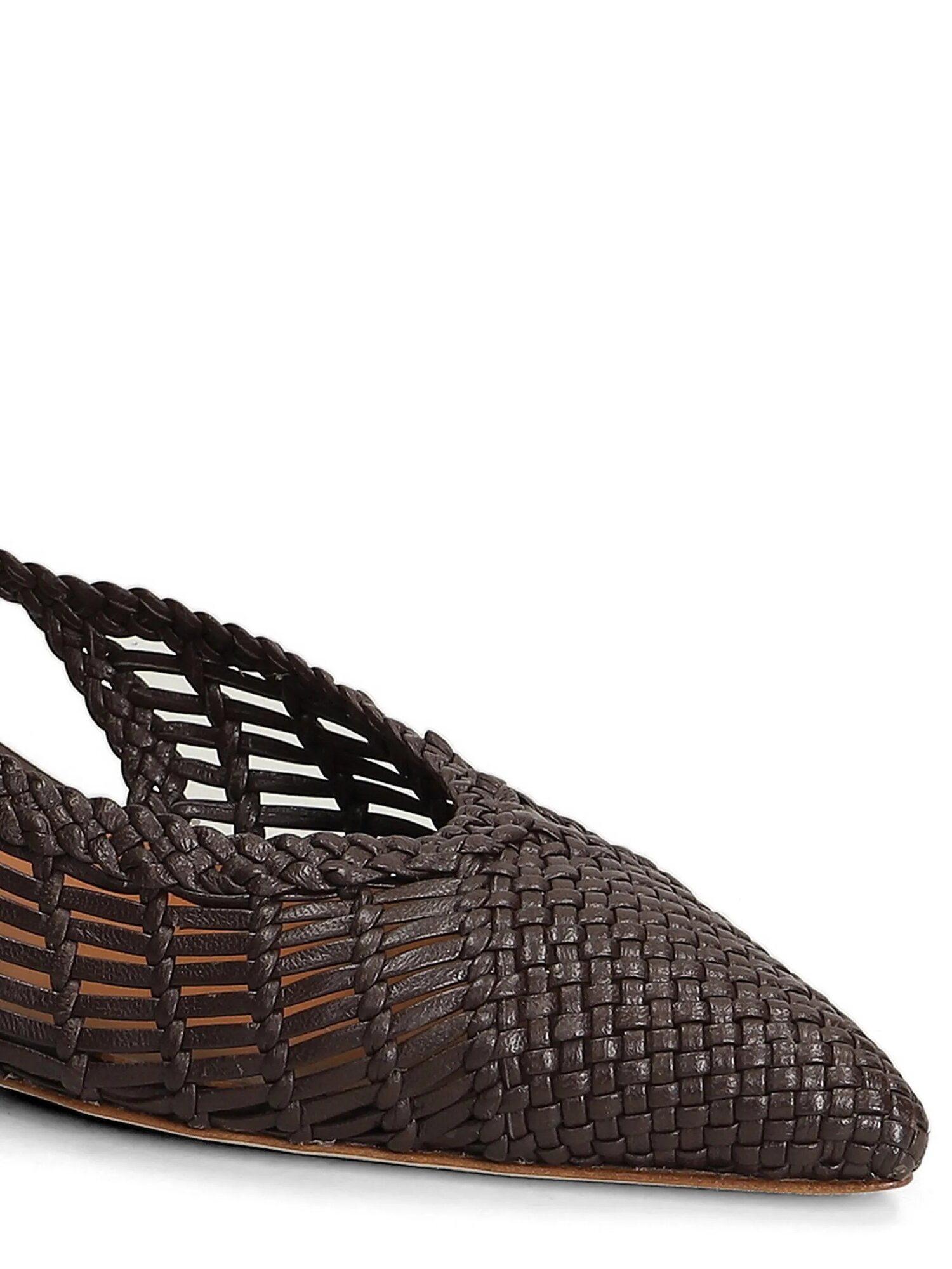 Туфли L'Arianna Woven slingback pumps, размер 40, brown — фото 1