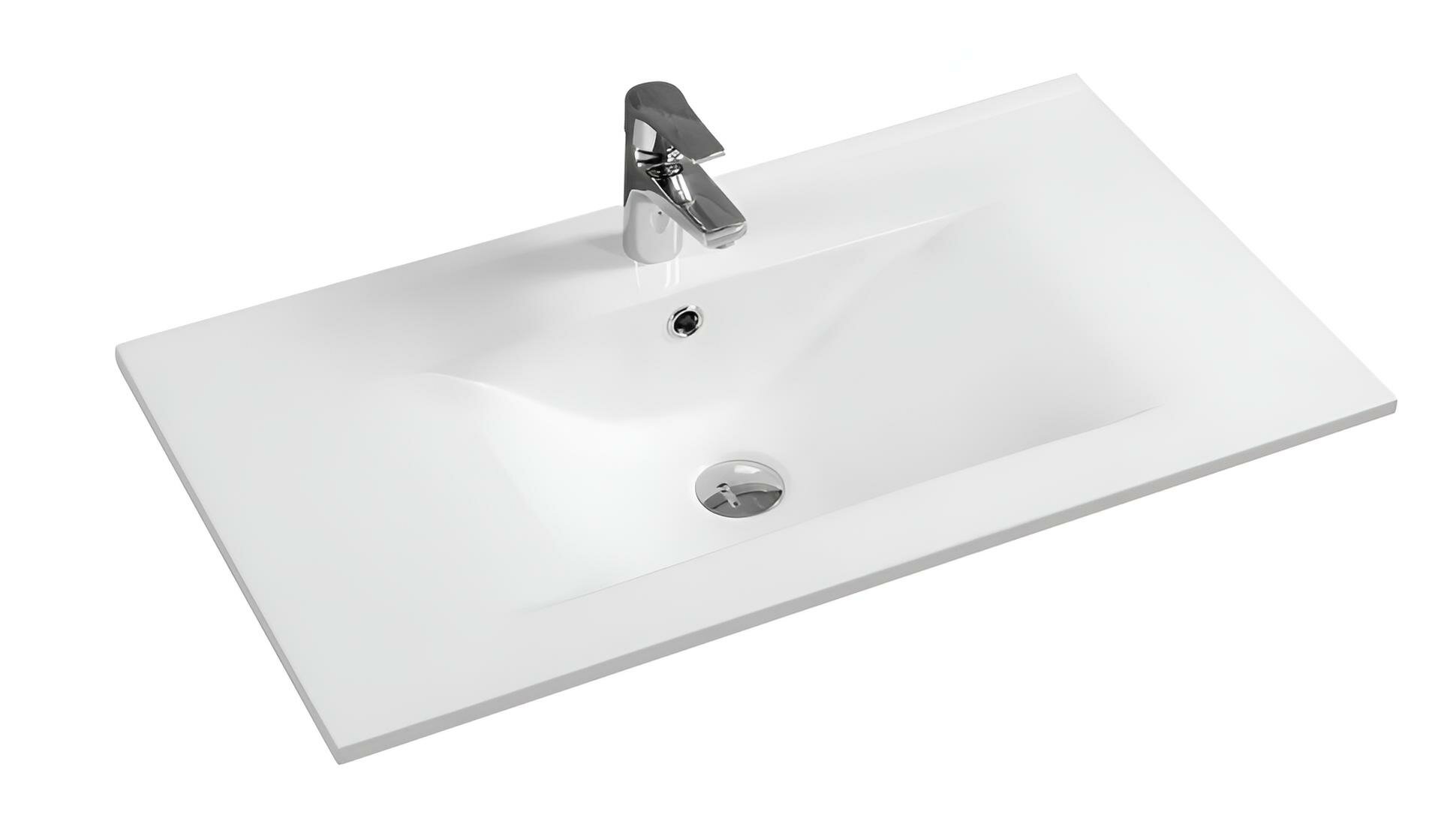 Раковина Gid NYJ807-60 71114 встраиваемая сверху белая 61x46.5x17