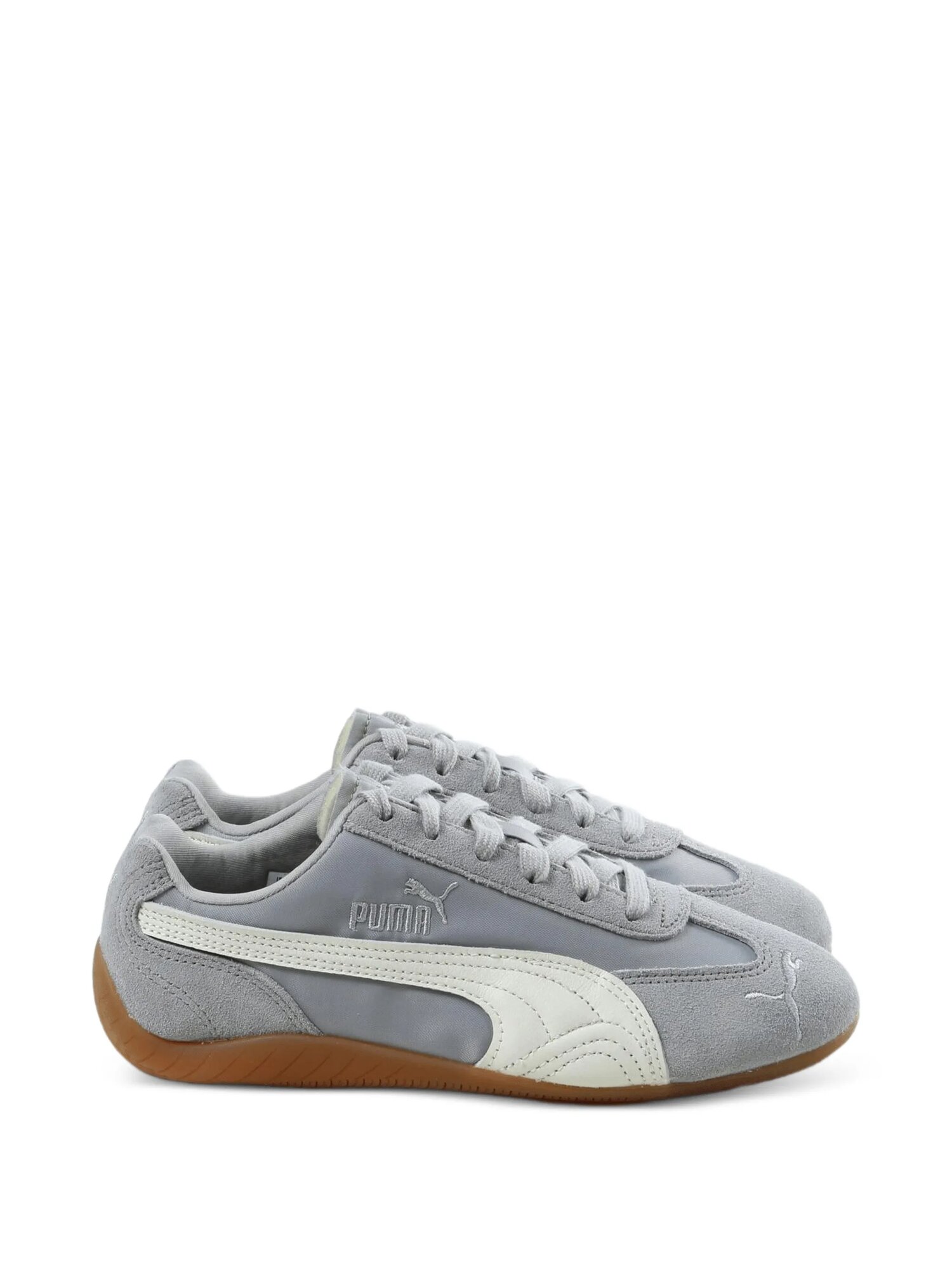 Кроссовки Speedcat suede-panelled logo-embroidered sneakers