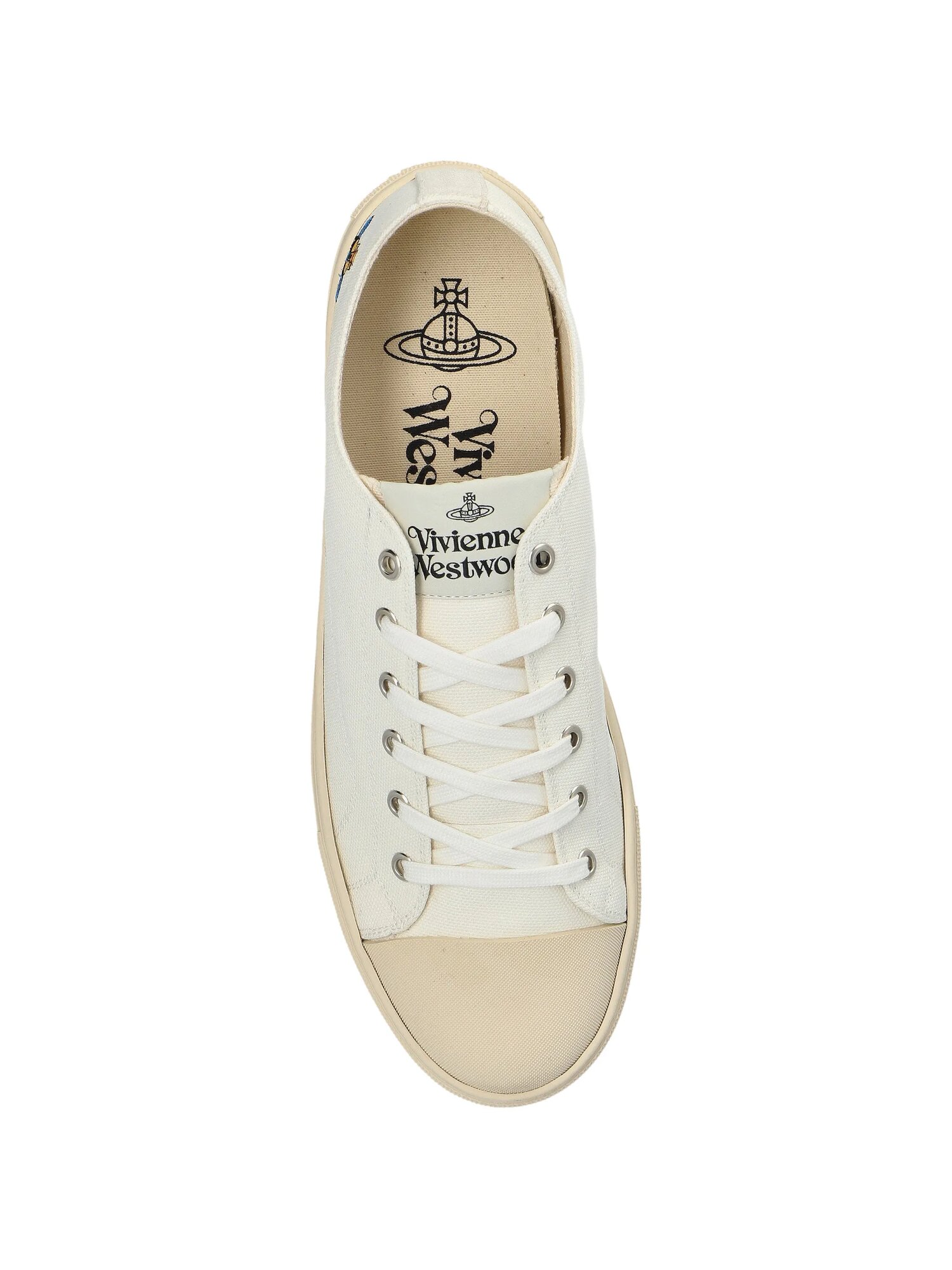 Кроссовки Vivienne Westwood Plimsoll, размер 39, бежевый/белый — фото 1