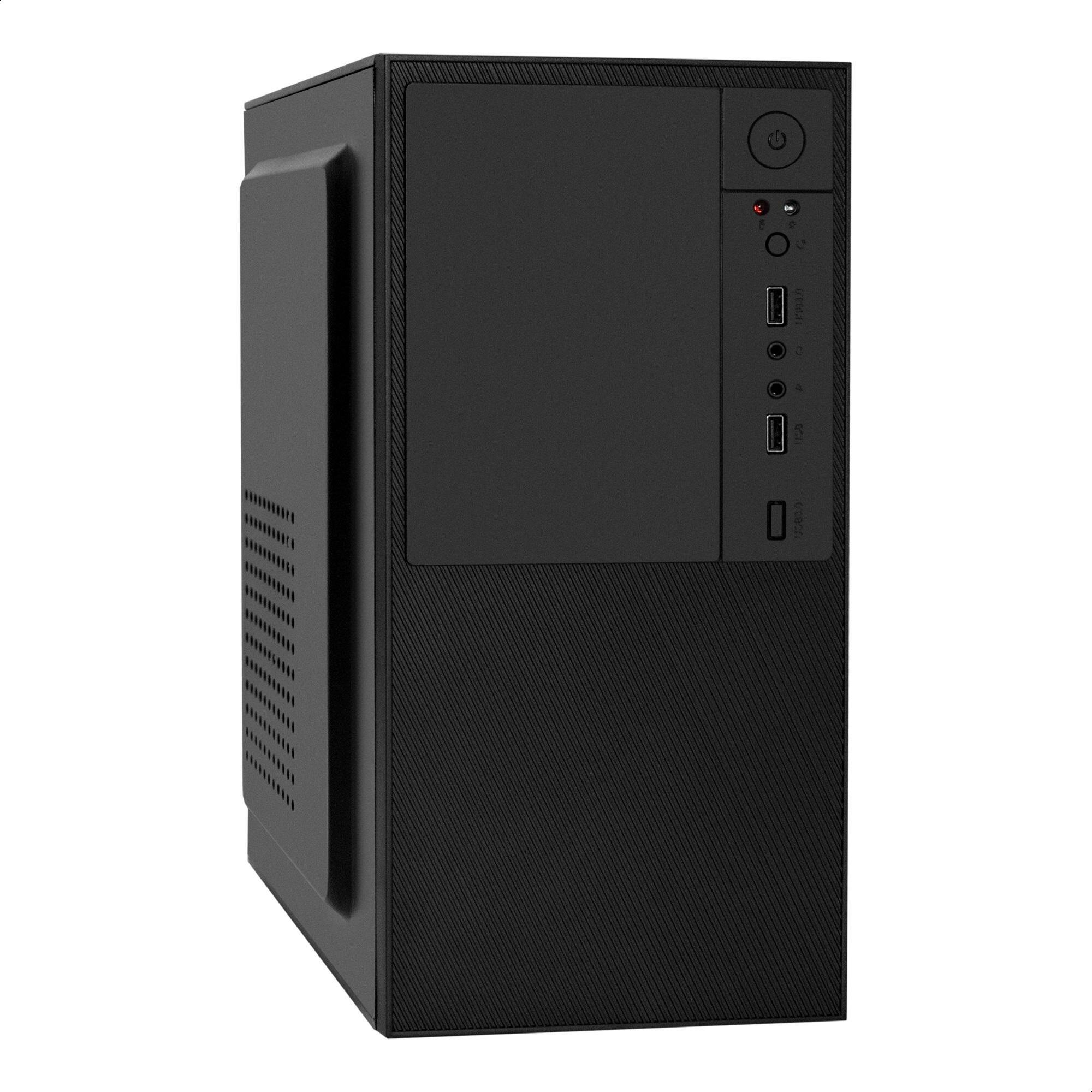 Корпус Minitower ExeGate BAA-308-AAA350 (mATX, БП AAA350 с вент. 8см, 2*USB, HD Audio, черный)