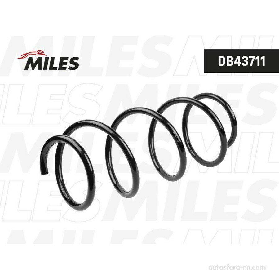 MILES DB43711 Пружина подвески MB C-Class S204/W204 07- пер.