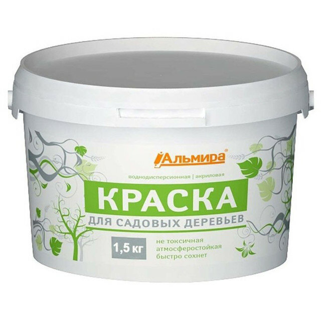 Средство защитное краска Альмира для садовых деревьев 1,5кг