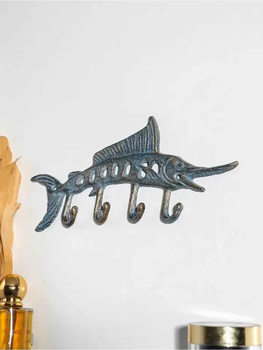 Стильная морская ключница из чугуна