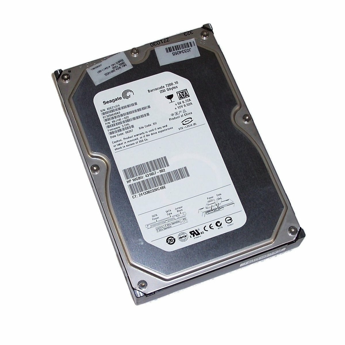 Жесткий диск HP 250Gb 7200 SATAII 3.5" HDD PY278AA