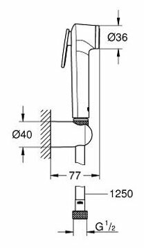 Гигиенический душ GROHE Tempesta-F 26356IL0 белый