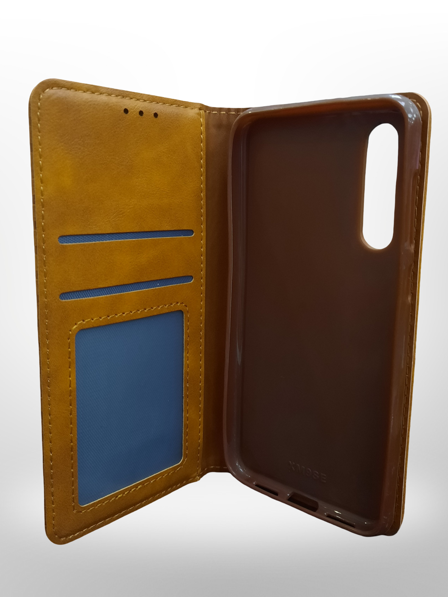 Защитный чехол - книжка Wallet для телефона Mi 9 SE коричневого цвета