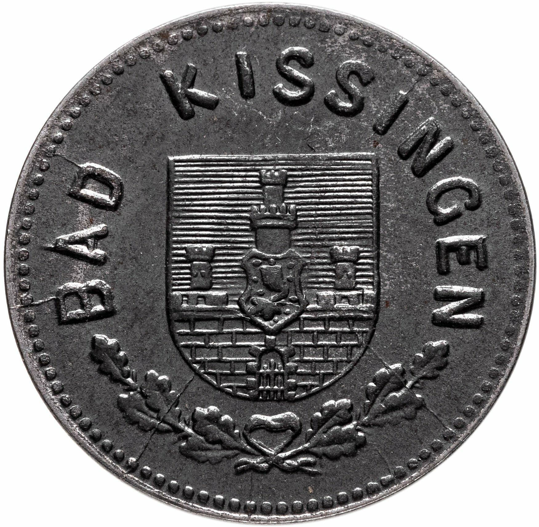 Германия, Бад-Киссинген 5 пфенниг 1920, Цинк, в сохранности UNC