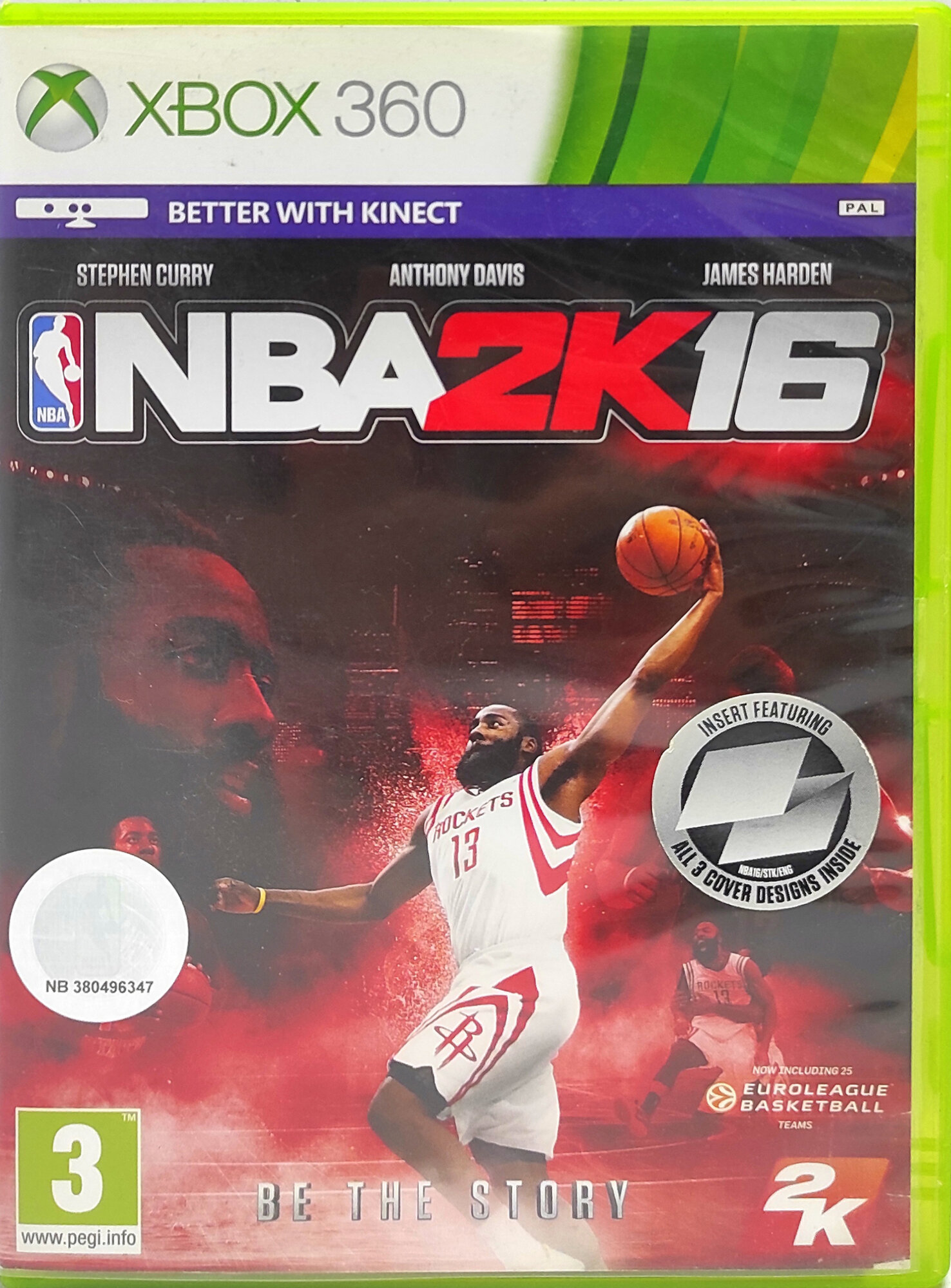 NBA 2K16 Английский язык Видеоигра на диске Xbox 360. Товар уцененный